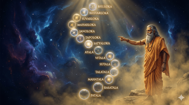 The 14 Lokas of Hinduism Explained: Upper, Middle and Lower Worlds