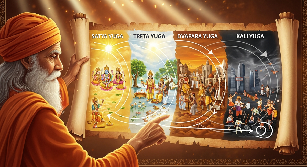 Yuga Cycle: The 4 Ages of Time Explained (Satya to Kali Yuga)